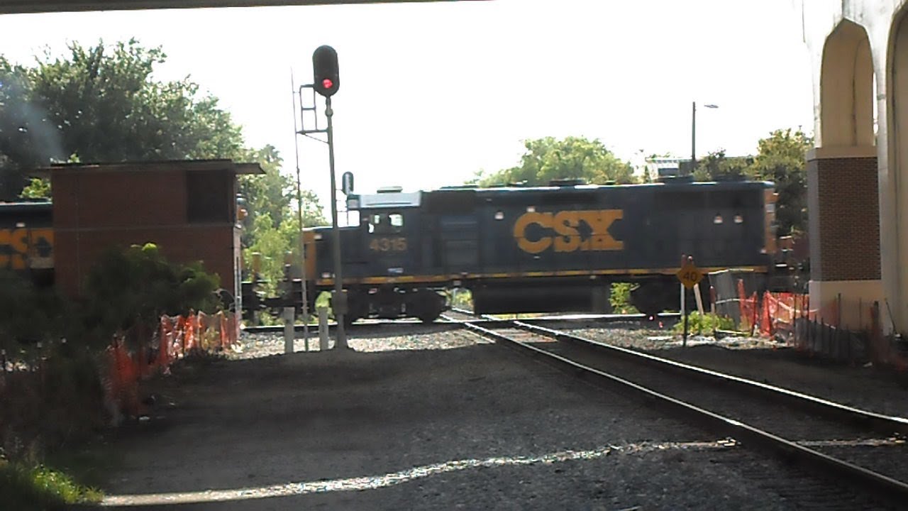 CSX Auto Rack Train At 31 St In Ybor City And Again On Busch Blvd In ...