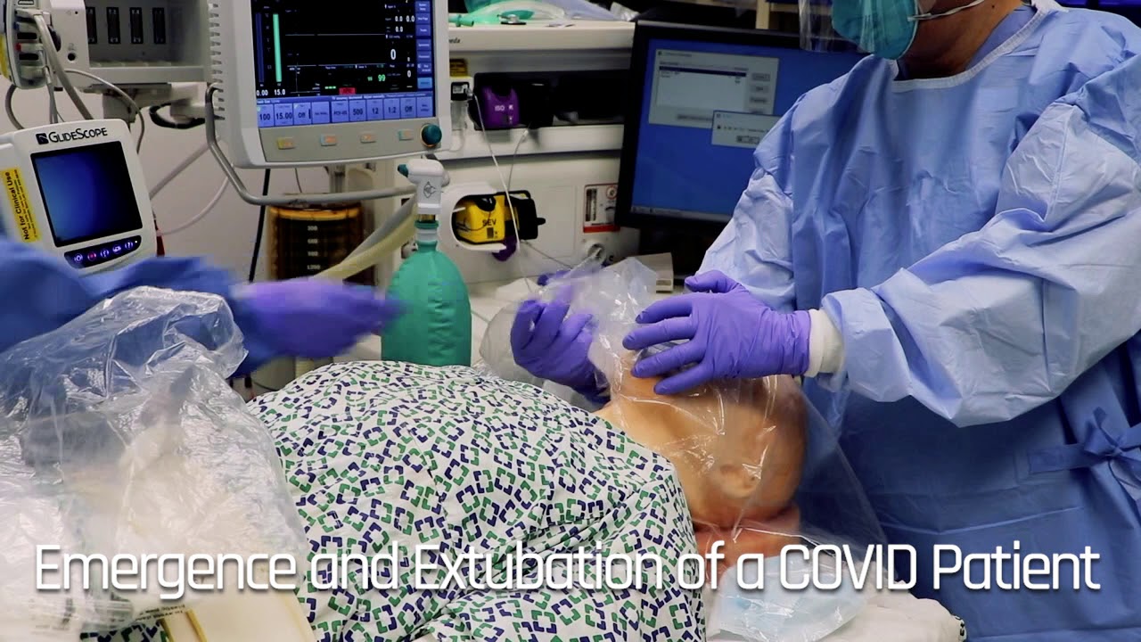 Emergence and Extubation of a COVID-19 Patient - YouTube