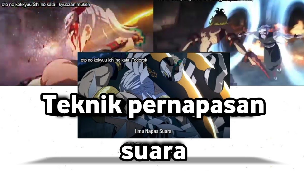 nama teknik dan macam macam gaya pernapasan dari sang hashira suara ...