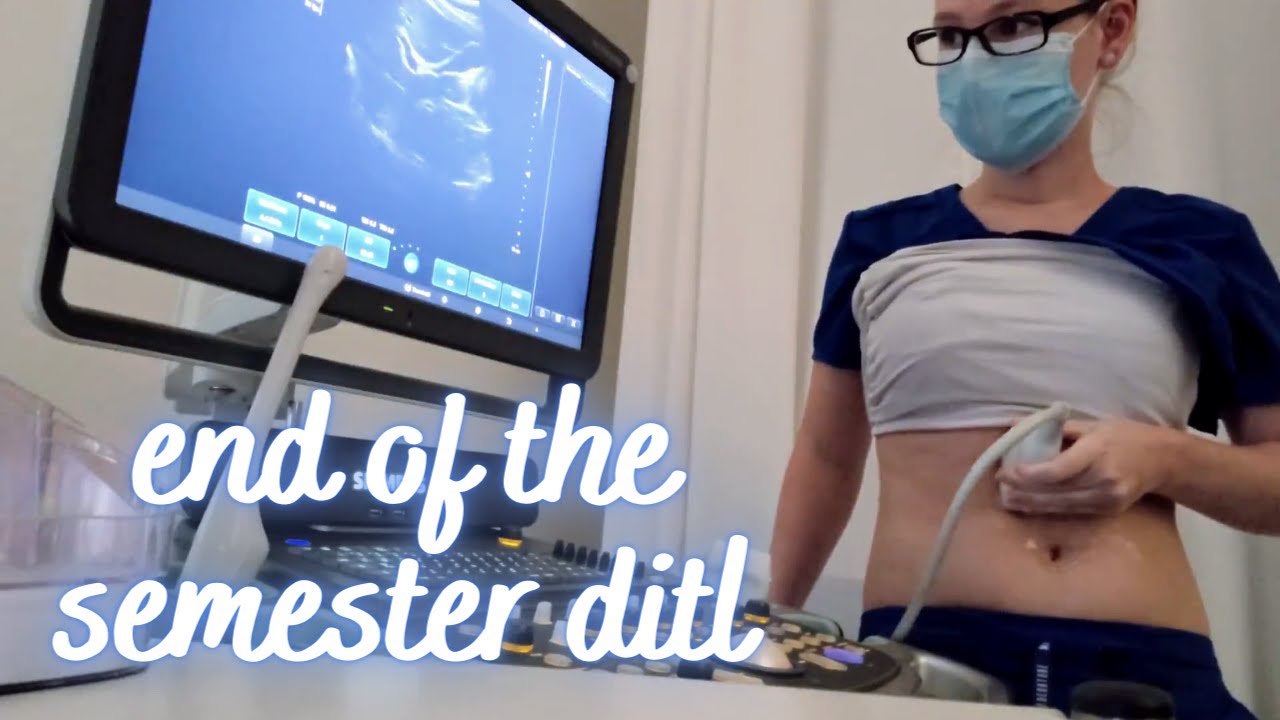 Doing an Ultrasound on Myself | Sonography Student Vlog - YouTube