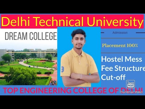 DTU।। Delhi Technical University।। admission।। fees।।cut-off ...