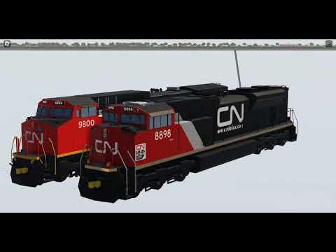 NS ES40DC's, NS+CN Dash 8, CN 8898 Might be coming into SL - YouTube