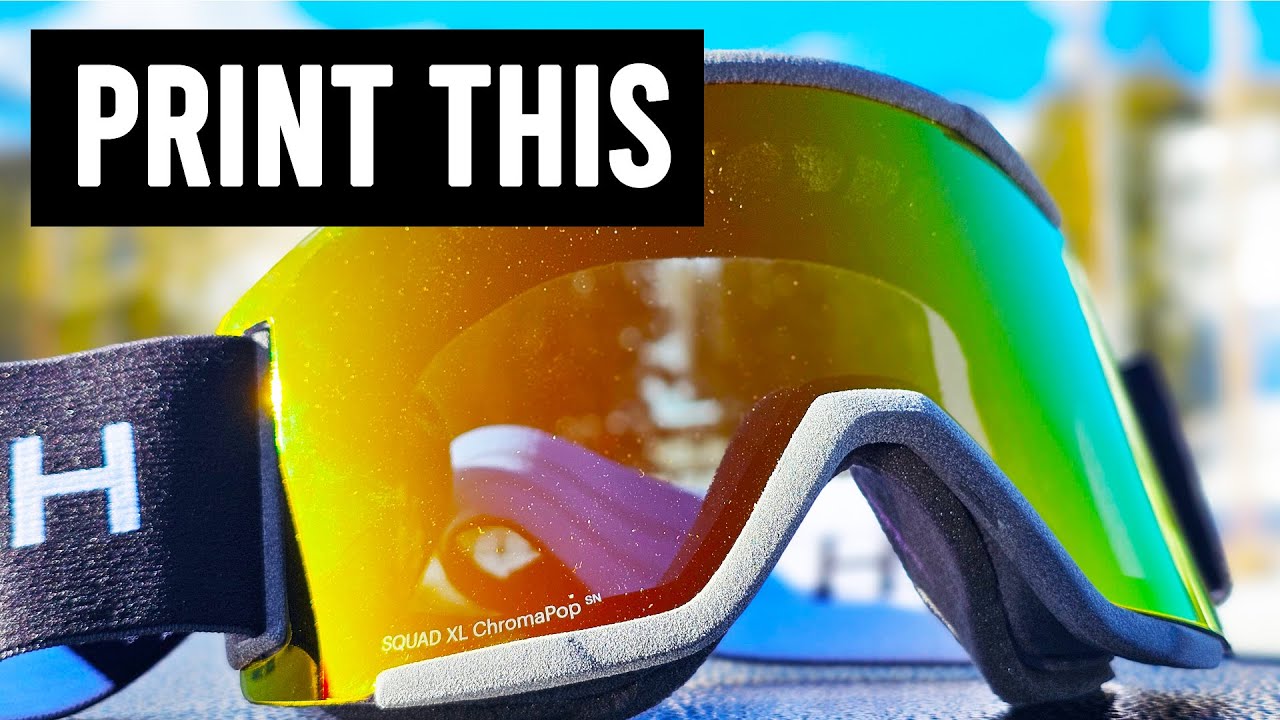 Can 3D Printed Googles Actually Work? Smith Imprint Goggles Review ...