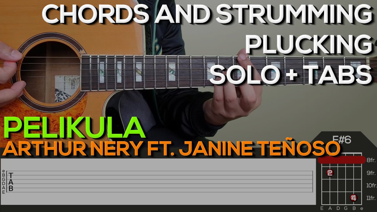 Arthur Nery ft. Janine Teñoso - Pelikula Guitar Tutorial [PLUCKING ...