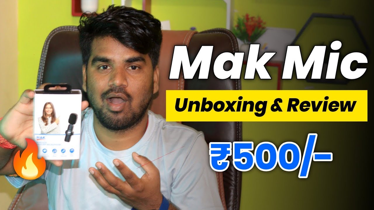 Best Wireless Mic Under 500 | MAK Wireless Mic Unboxing & Review | Mak ...