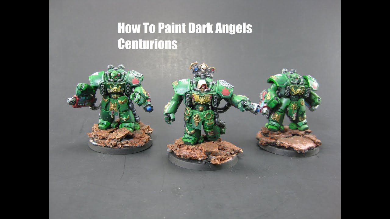 How to Paint Dark Angels Centurions - YouTube