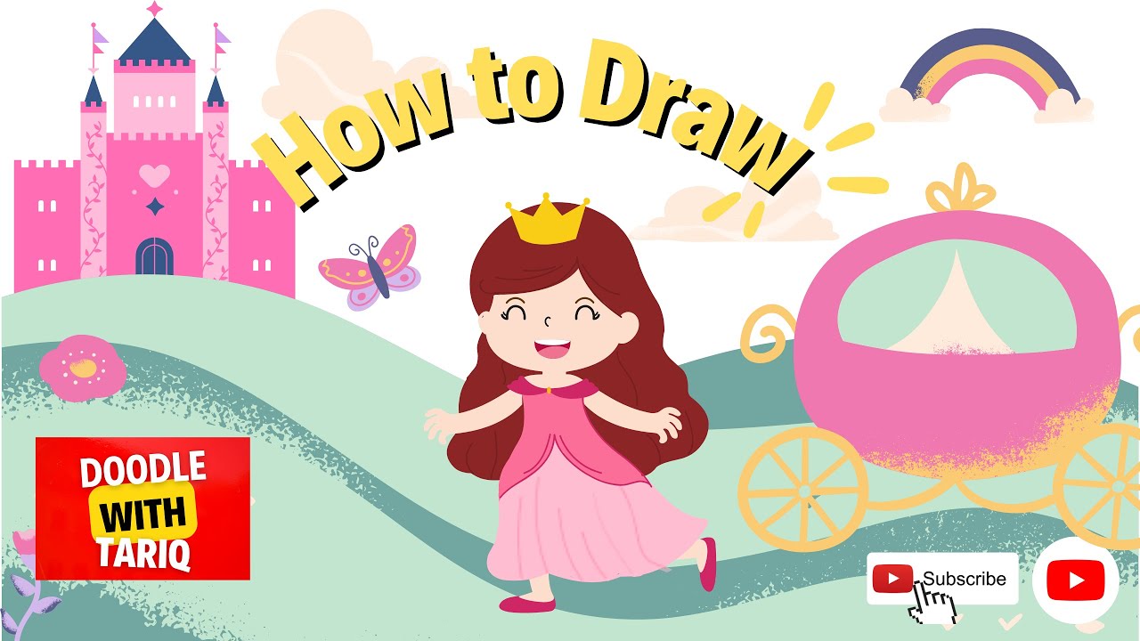 How to draw a QUEEN ! | Learn LETTERS for Kids | DOODLE WITH TARIQ ...