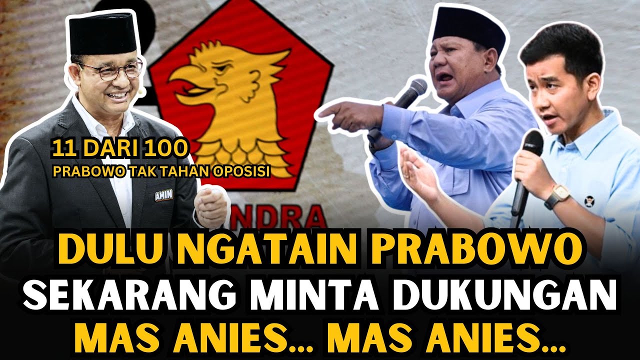 ANIES BASWEDAN MINTA DUKUNGAN PRABOWO?? MAS ANIESS... MAS ANIES ...