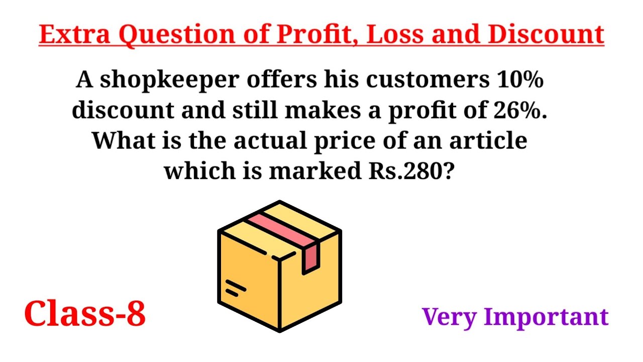 A shopkeeper offers customers 10% discount and still makes profit of 26 ...