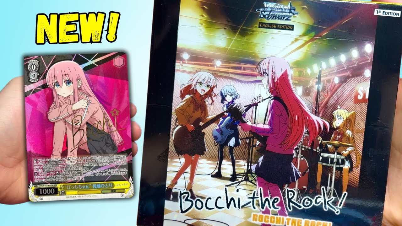 OPENING THE NEW BOCCHI THE ROCK! WEISS SCHWARZ BOOSTER BOX!! - YouTube