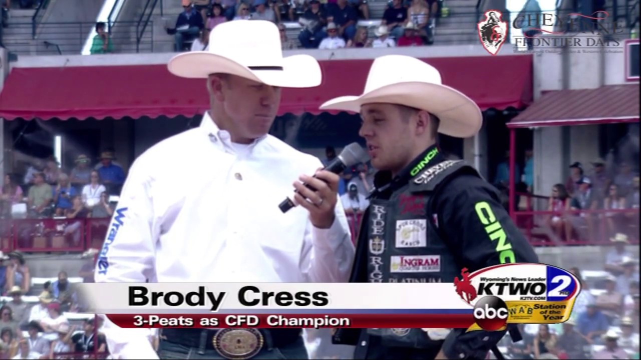 Brody Cress 3-Peats as Cheyenne Frontier Days Champion - YouTube