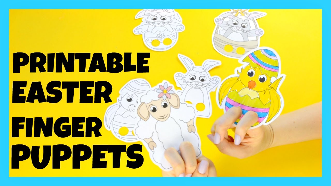 Easter Paper Finger Puppets - fun paper craft idea - YouTube