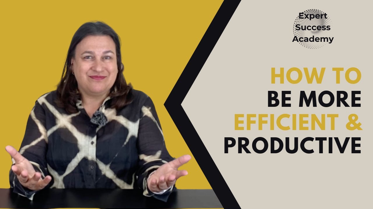 How to work less and be efficient & productive without sacrificing your ...