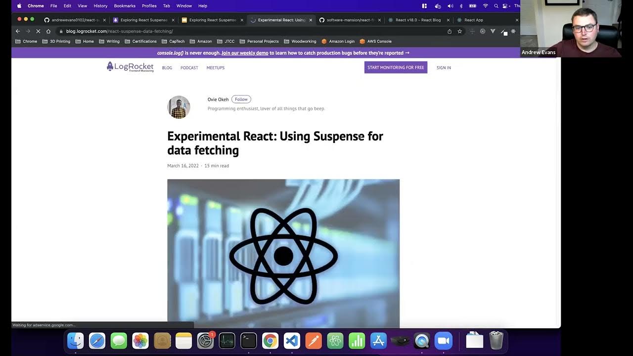 LogRocket React Meetup: Exploring React Suspense With React Freeze - YouTube