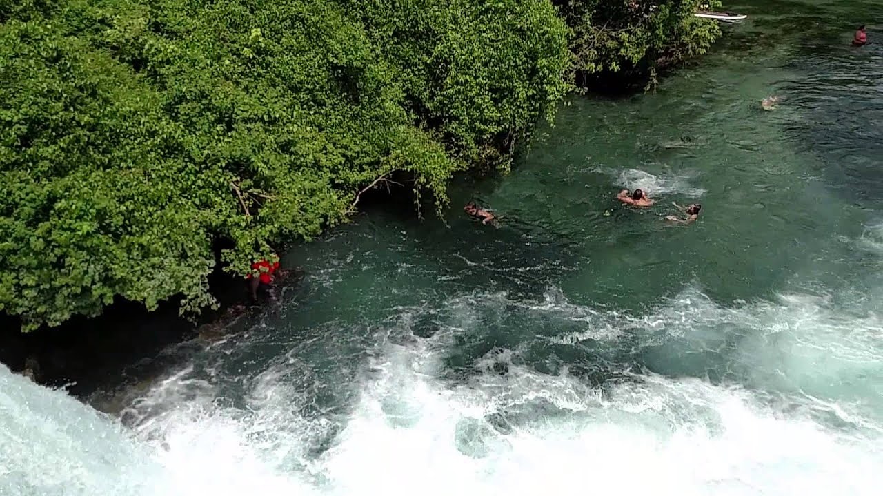 Waterfall at Saltgrass - San Marcos River - YouTube