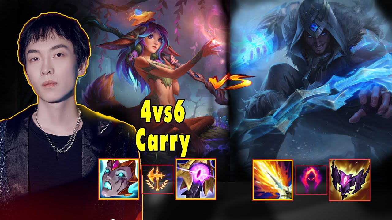 EPIC 4v6 CARRY! Dealing with a Pure Troll ADC - YouTube