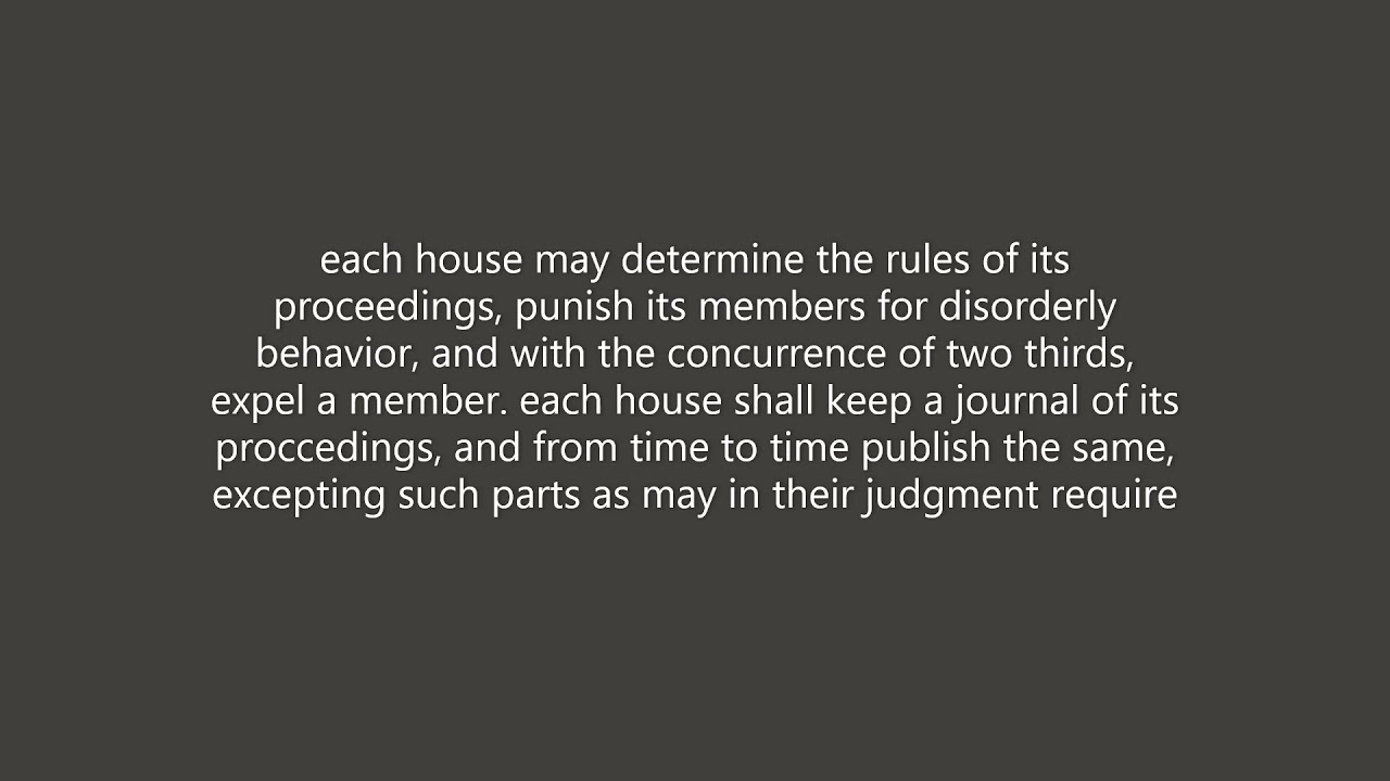 Article 1 Section 5 YouTube article-1-section-5-youtube