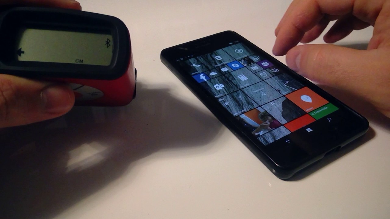 eTape16 Bluetooth Windows 10 App Demonstration - YouTube