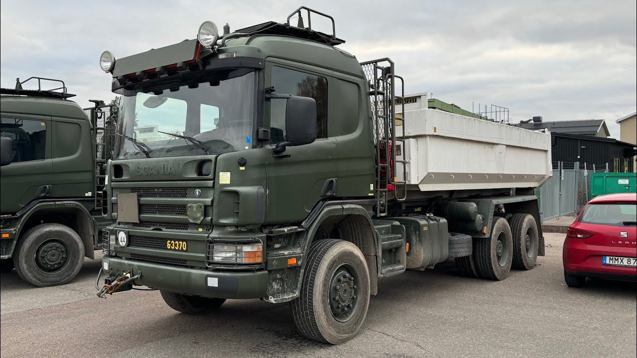Scania P124 420 - Swedish military (63370) - YouTube