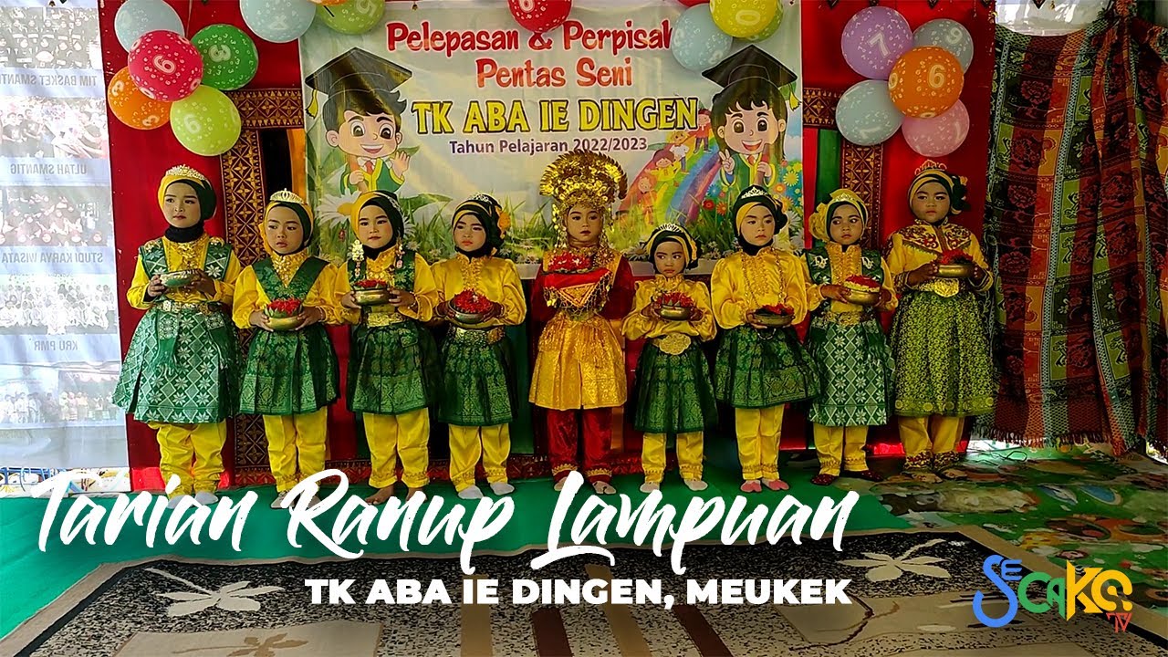 Tarian Ranup Lampuan‼️ TK ABA Ie Dingen Meukek - YouTube