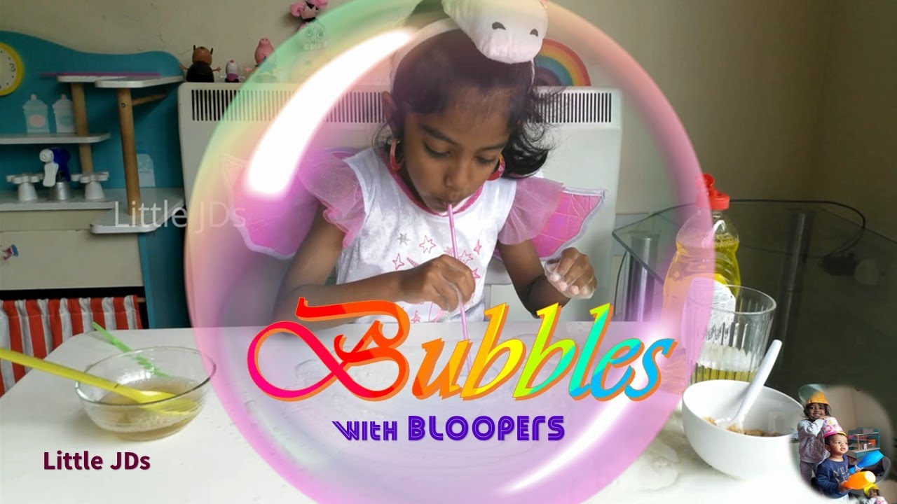 Making layer of bubbles | Easy science experiment | Bloopers | Jessica Debbie - YouTube
