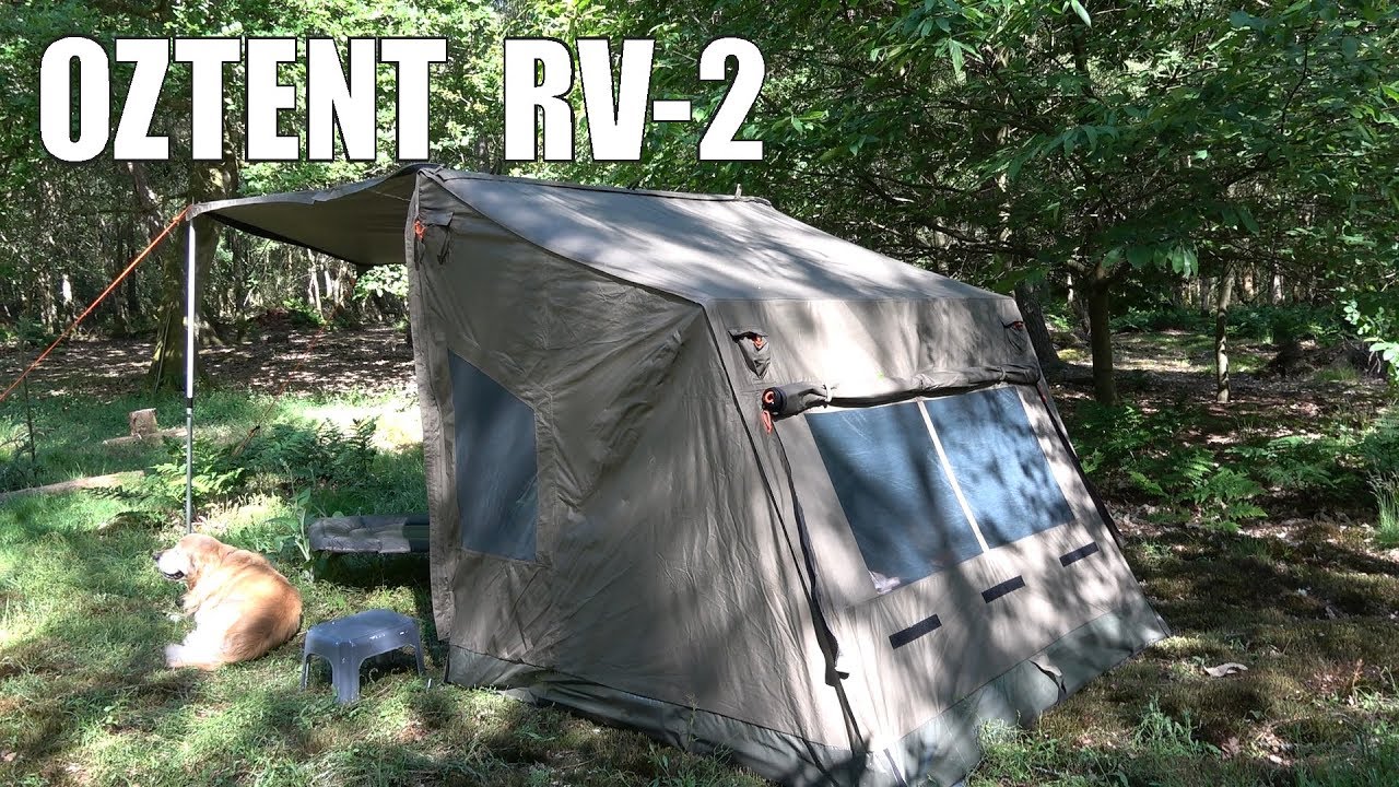Oztent RV2 Camping in the Woodland - YouTube
