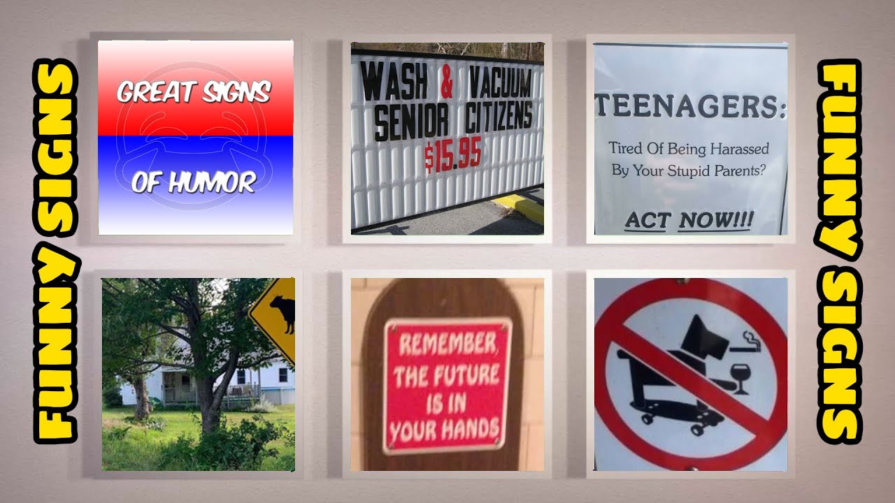 Funny Signs That Make You Laugh When You're Down Great Signs of Humor ...