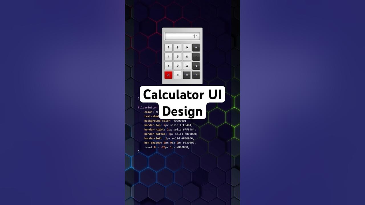 Css Daily Dose Amazing Calculator Ui Coding Css Ui Uidesign Programming Code