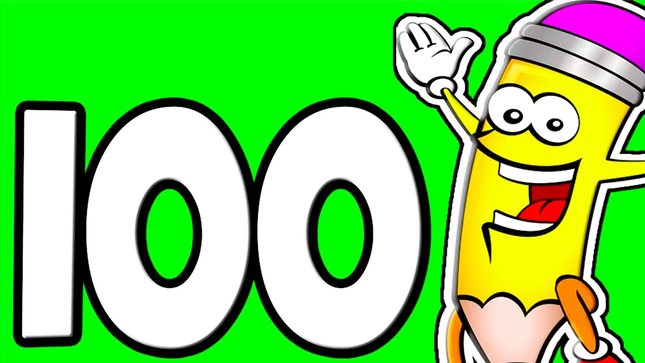 COUNT from 1 to 100 for Kids (Counting by 1's Toddler Learning Video ...