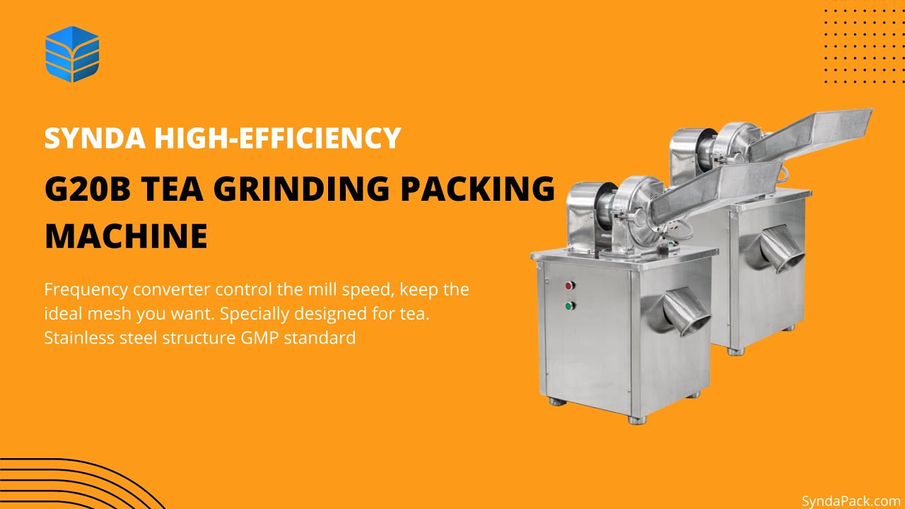 G20B TEA GRINDING MACHINE - YouTube