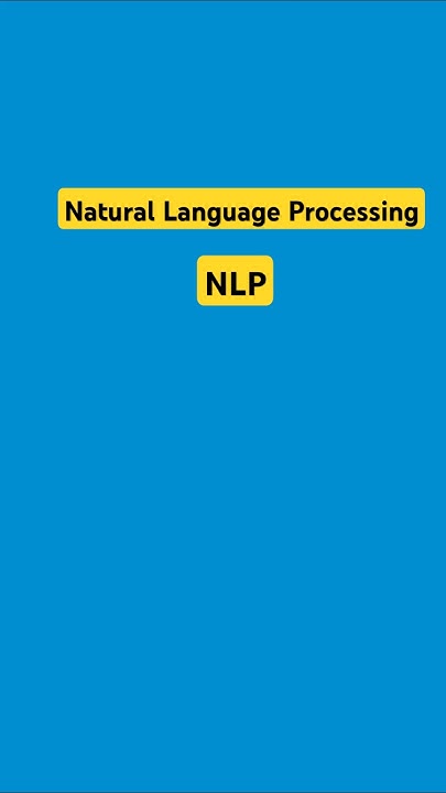 Natural Language Processing (NLP) #NaturalLanguageProcessing #NLP - YouTube