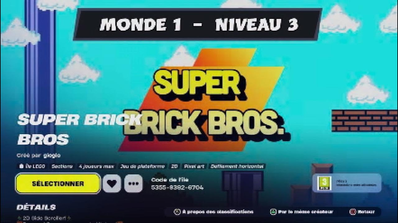 SUPER BRICK BROS | Monde 1-3 - YouTube