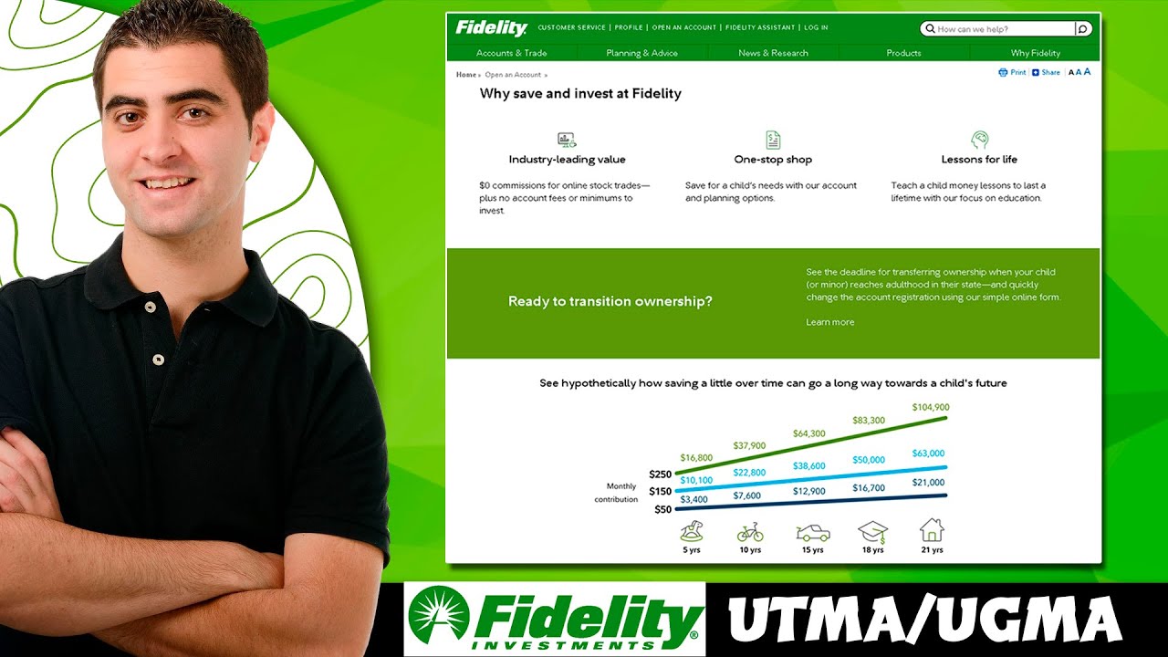 Fidelity UTMA (UGMA) Account Review | How To Open Custodial Account ...