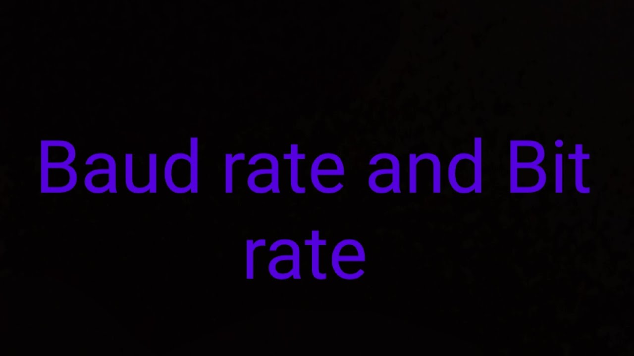 How to find Baud rate and Bit rate in computer network || Computer ...