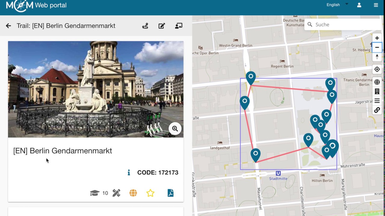 How to use the map of the MCM web portal - YouTube