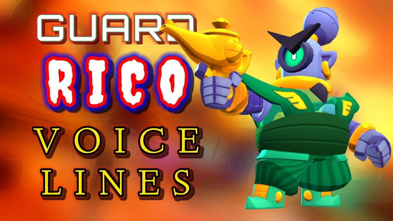 Guard Rico skin voice lines and quotes - dialogues Brawl Stars - YouTube
