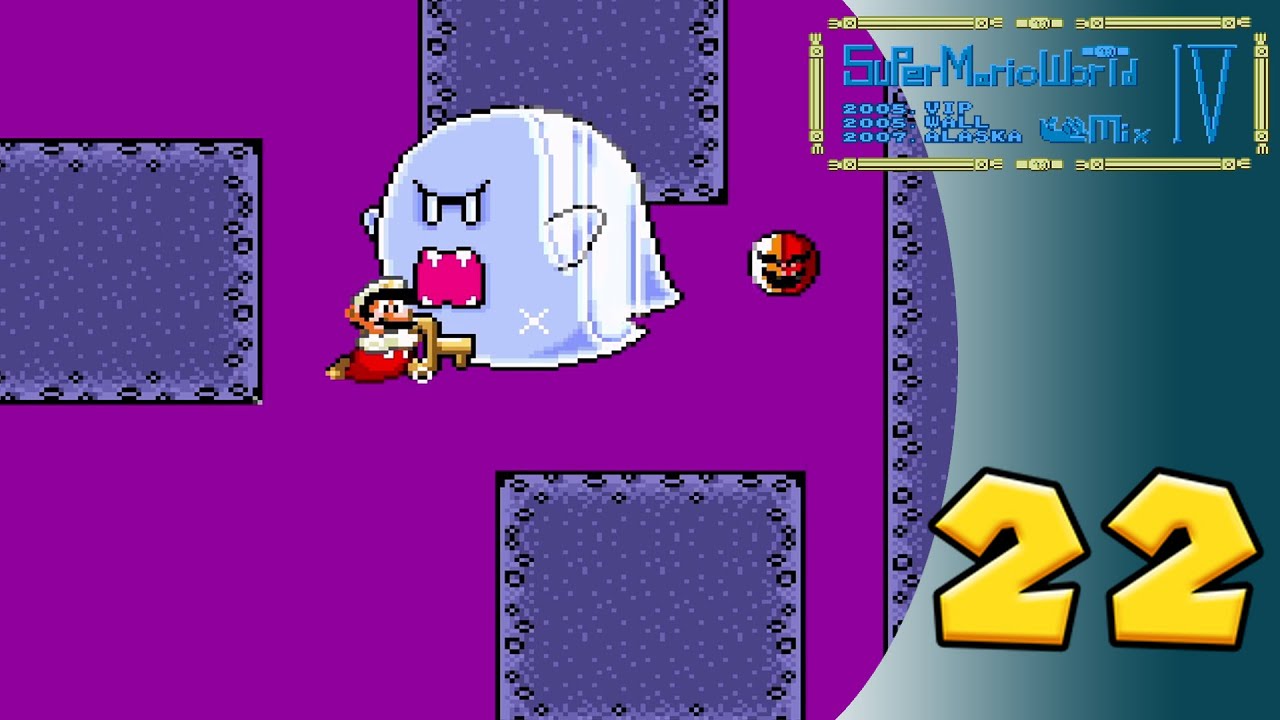 VIP and Wall Mix 4 [SMW-Hack] - Part 22 - Auf Zeit durch die lilane ...