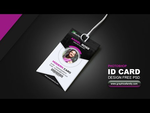 How To Design Professional Id Card || Photoshop Tutorial - YouTube