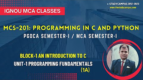 MCS 201 Programming in C and Python - YouTube