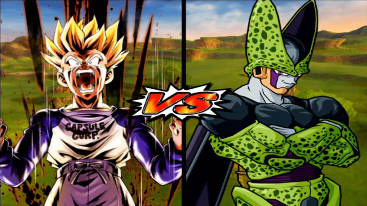 TEEN TRUNKS (SUPER SAIYAN) VS CELL (PERFECT FORM) DRAGON BALL Z ...