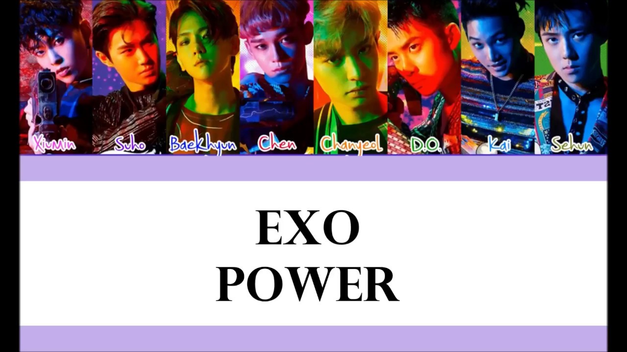 EXO - POWER LYRICS COLOR CODED ROM - YouTube