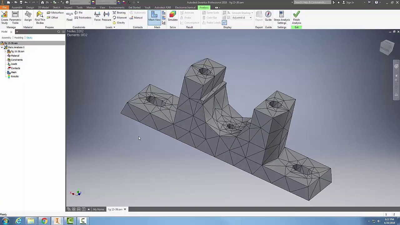 15-17 Meshing the Component Mesh View - YouTube