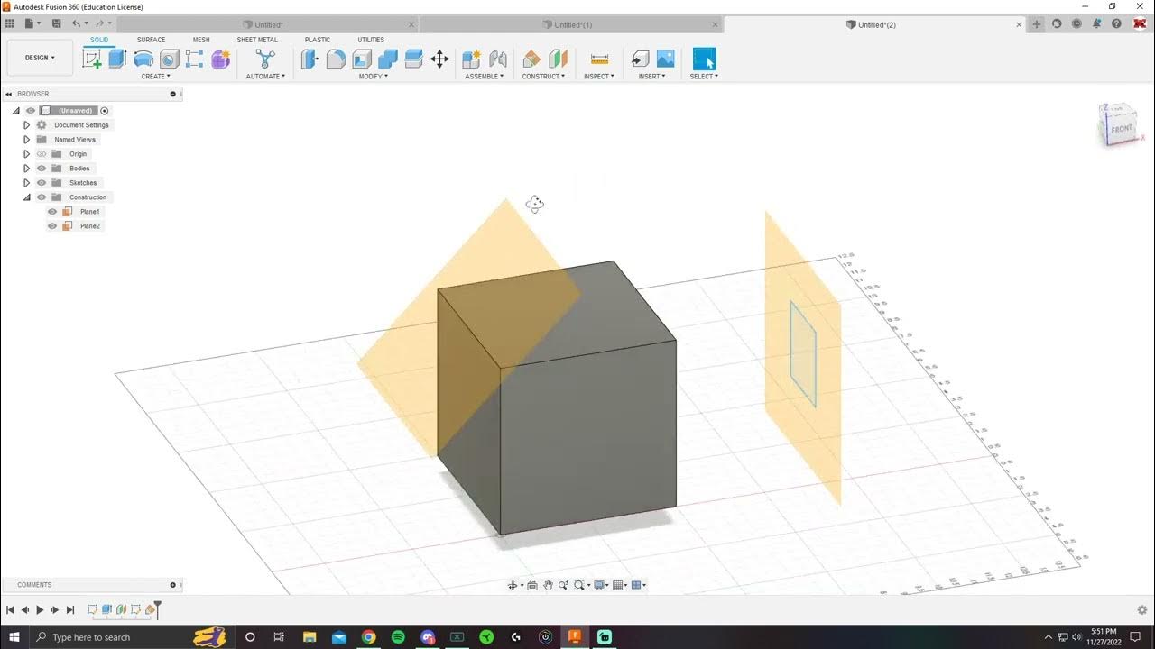 Fusion | How to Create Planes - YouTube