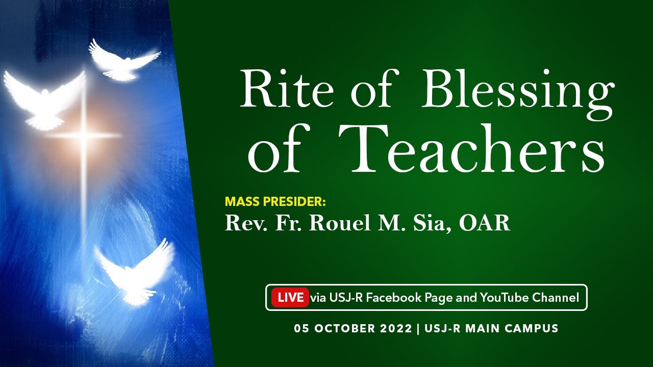 Rite of Blessing of Teachers - YouTube