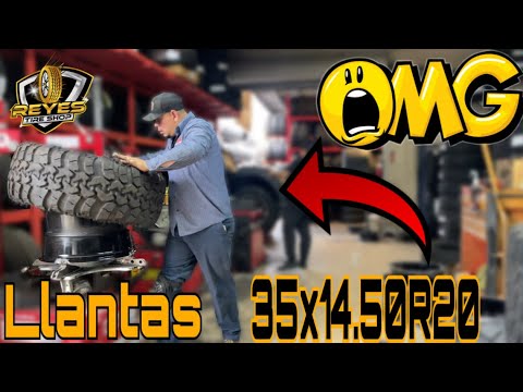 Hoy me tocó instalar 4 llantas 35x14.50r20 Mud-Terrain - YouTube