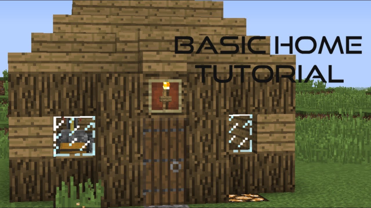 Minecraft - Basic Home Tutorial - YouTube