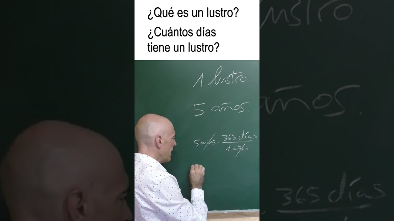 Qué es un lustro y cuántos días son - YouTube