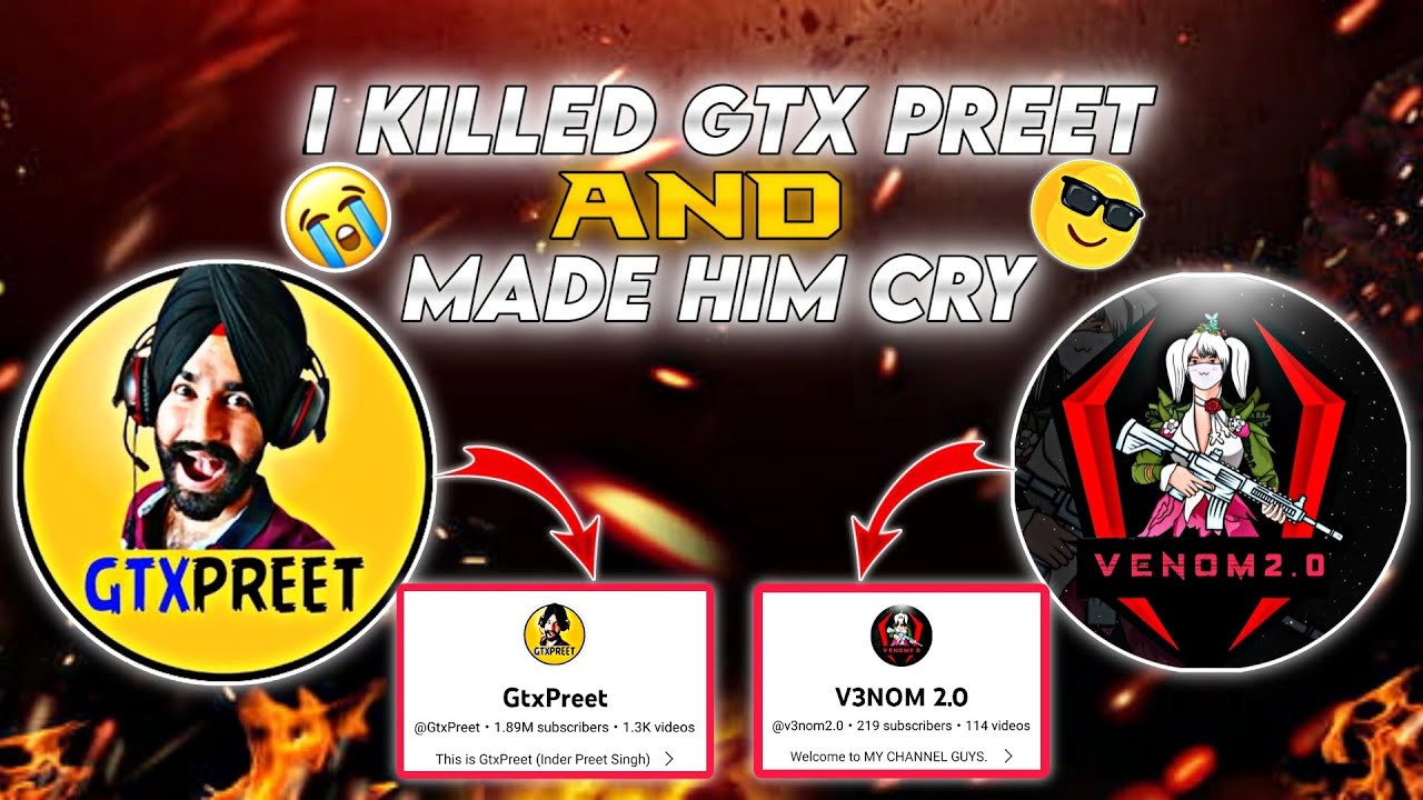 1 VS 3 GTX PREET AND HIS SQUAD 🔥| MADE HIM CRY 😎| HE SHOCKED BY MY ...