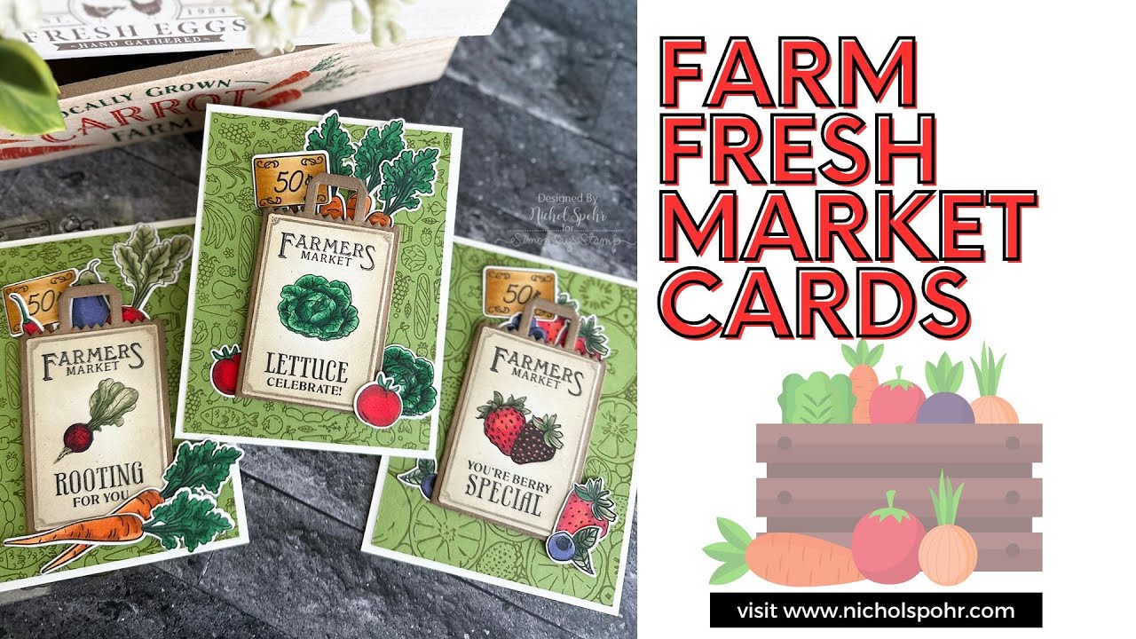 Farm Fresh Market Cards | Hero Arts March 2023 My Monthly Hero Add Ons ...