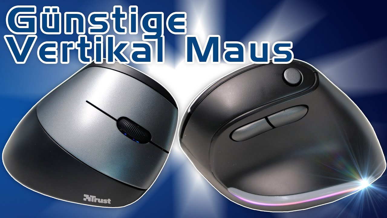 Ergonomische Computer- Maus mit LED Licht - Trust Bayo Vertikal Maus ...
